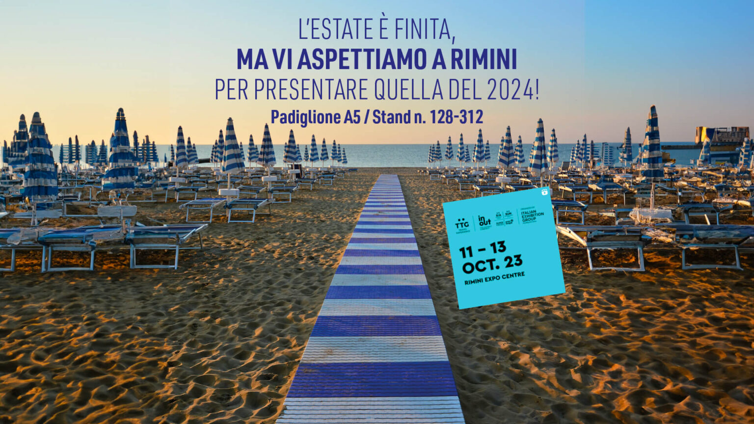 TTG Rimini Trade Fair October 2023 - Blu Navy